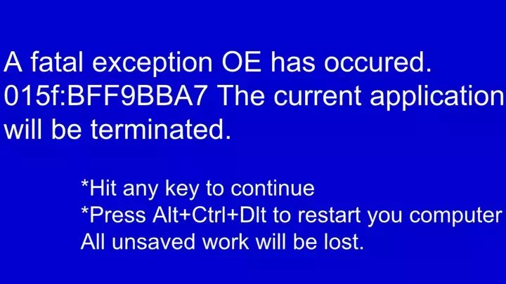Blue Screen of Death