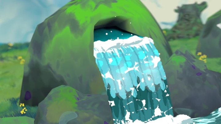 Stylized Waterfall