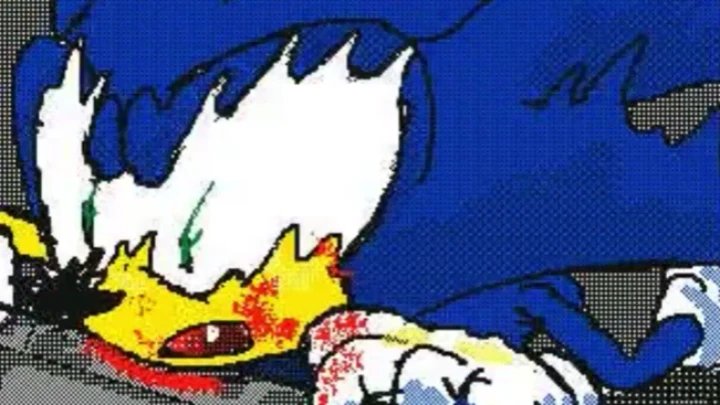 Sonic bites the curb flipnote3d