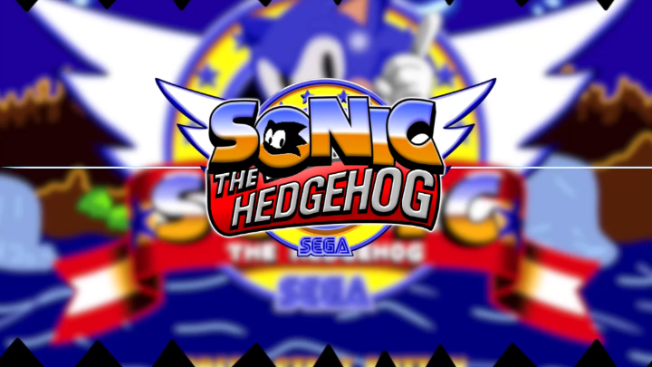 Sonic The Hedgehog title screen 2026 remake.