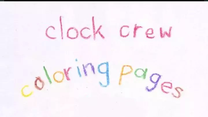 Clock Crew Coloring Pages