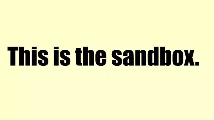 The Sandbox
