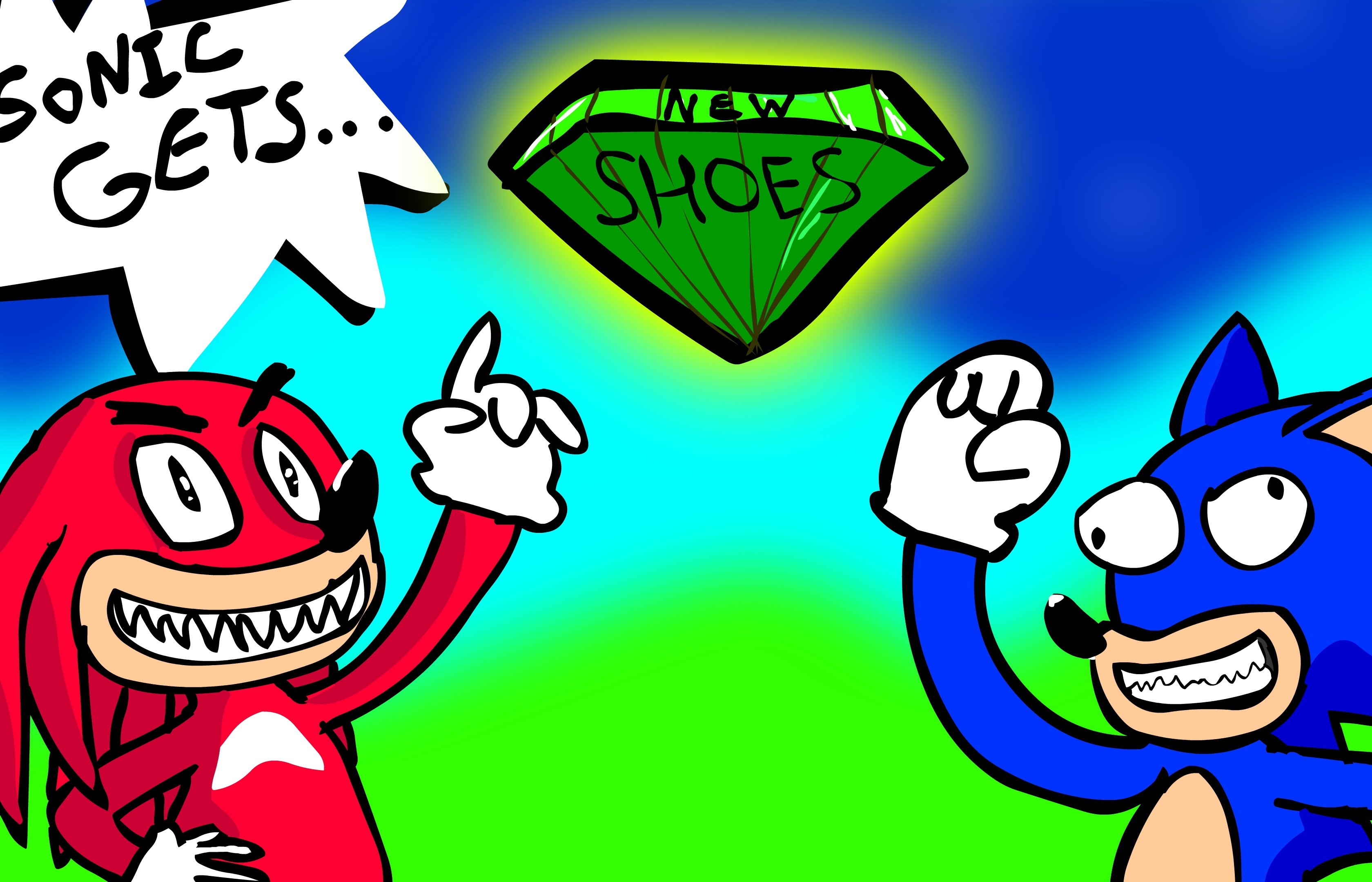 SONIC GETS NEW SHOES!