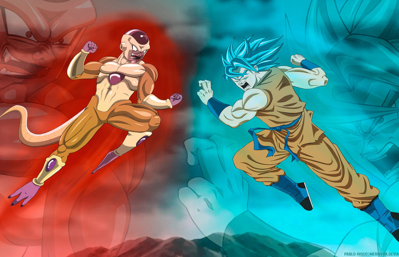 SSBSS Goku Vs. Golden Frieza