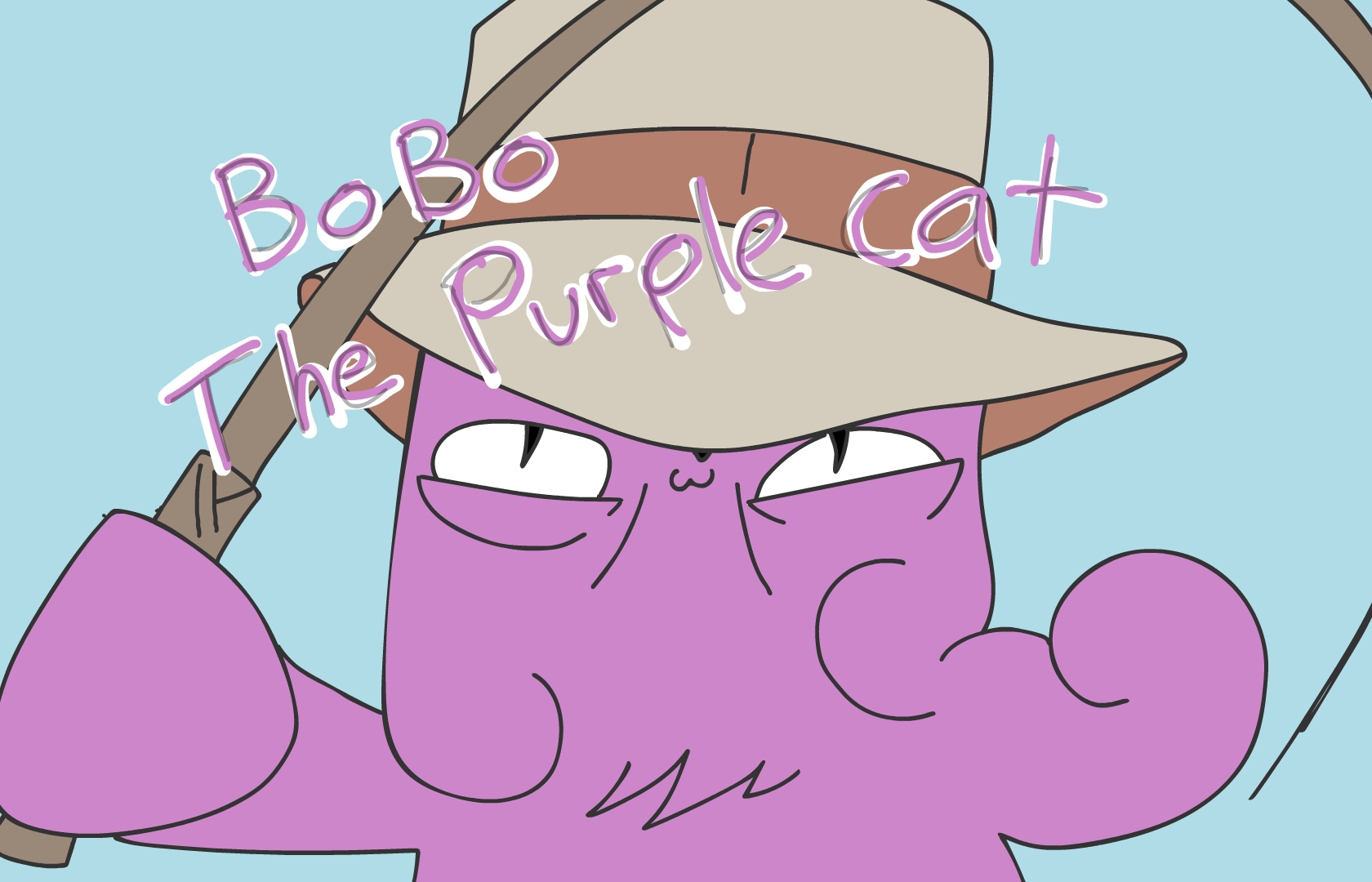 Bobo The Purple Cat