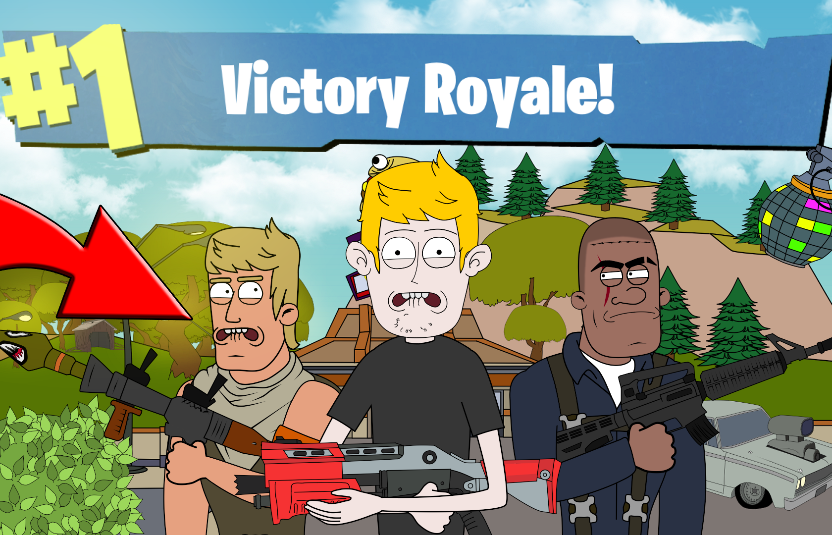 First Time Playing FORTNITE BATTLE ROYALE!