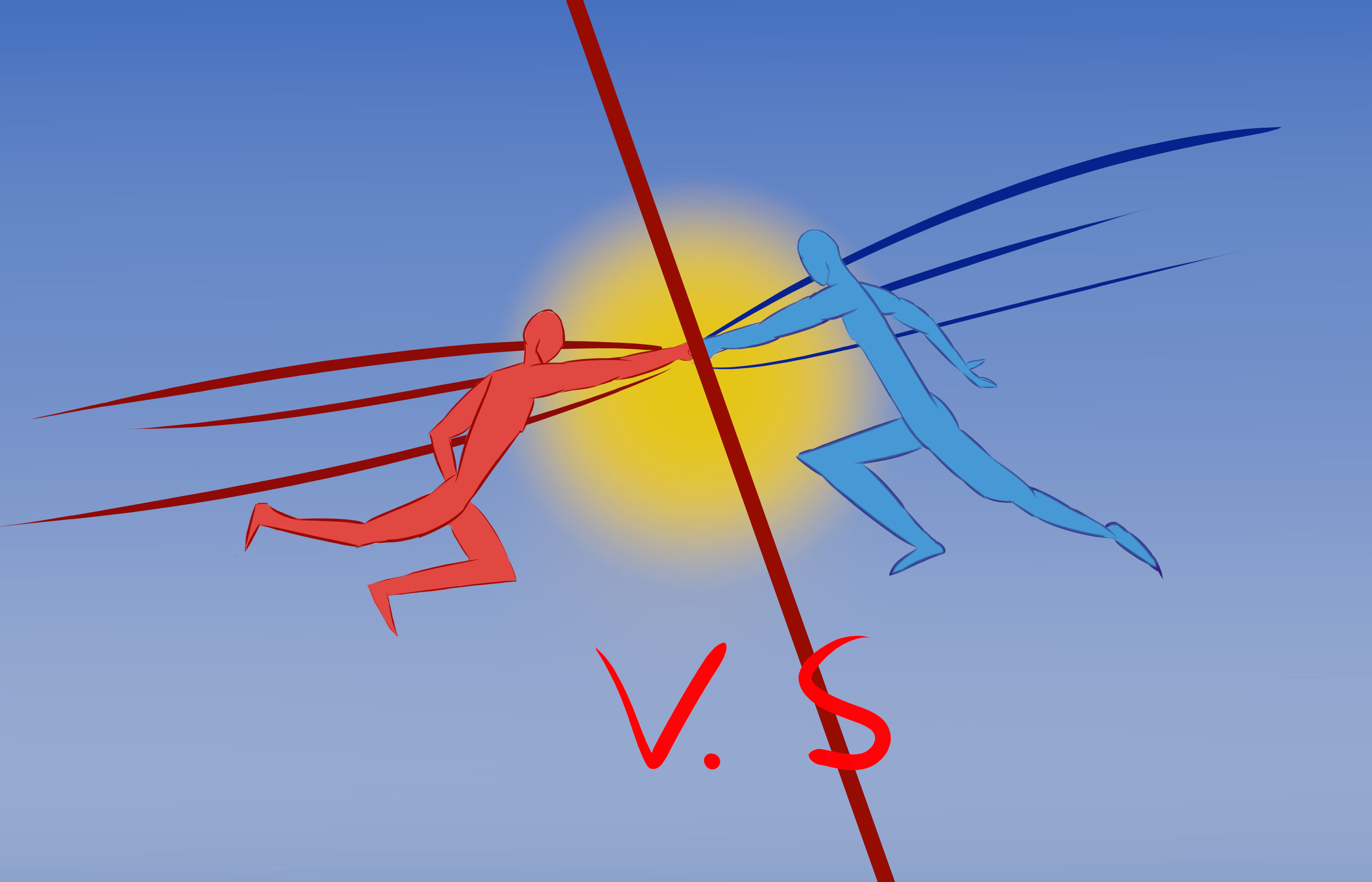 1v1 Epic animated fight (dbz style)