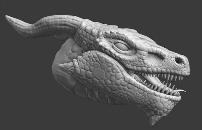 Dragon sculpt turntable
