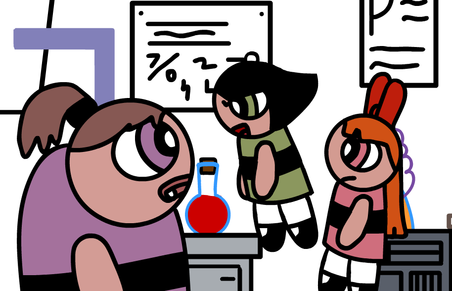 Powerpuff girls reanimate scene
