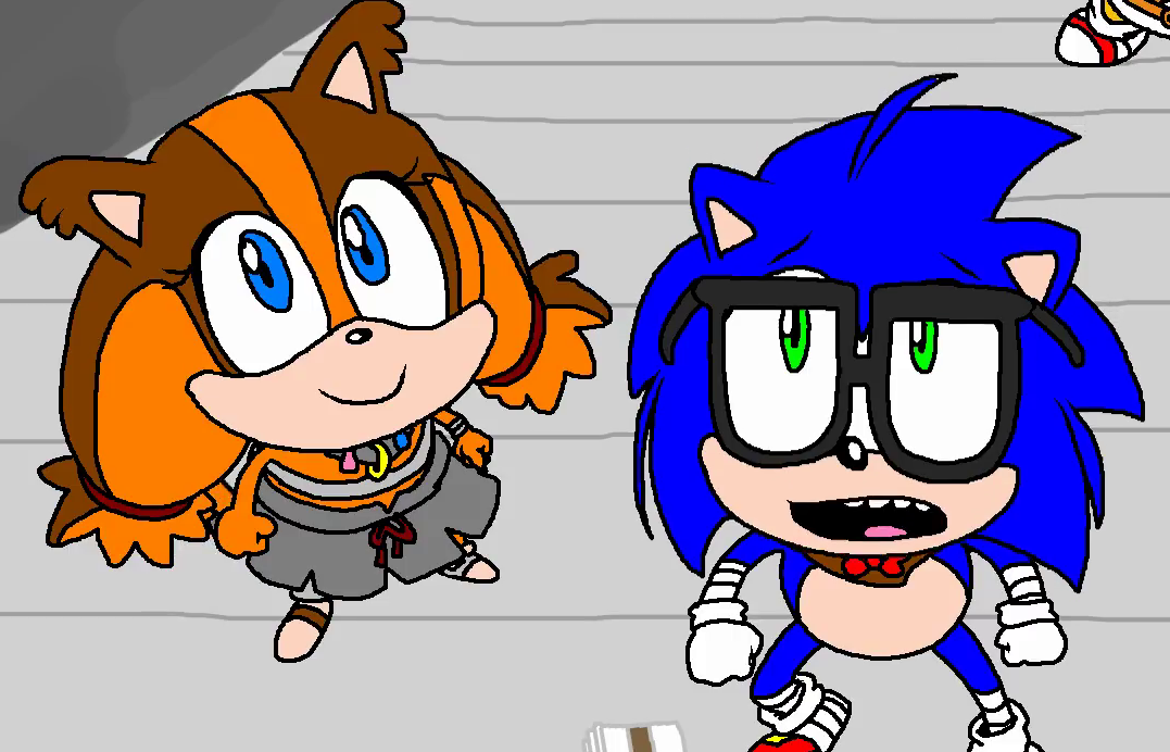 Sonic Meets Sticks the Badger