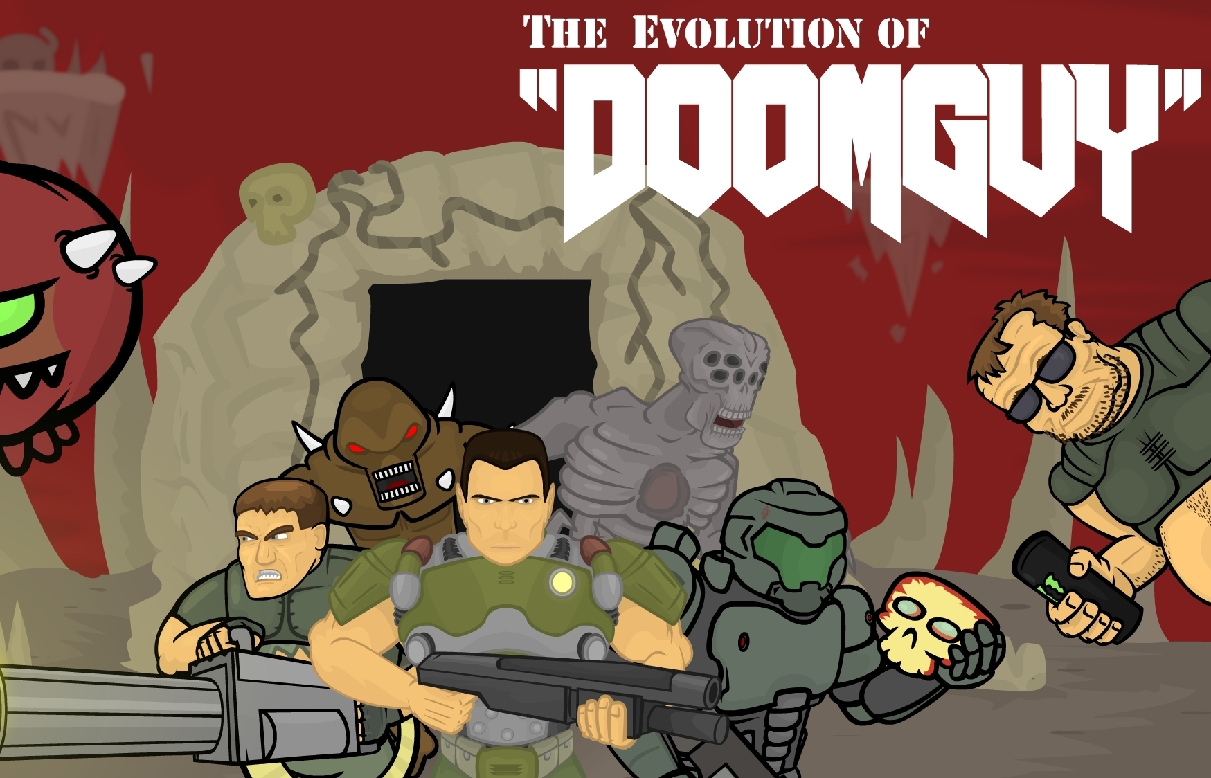 The Evolution of "DOOMGUY"
