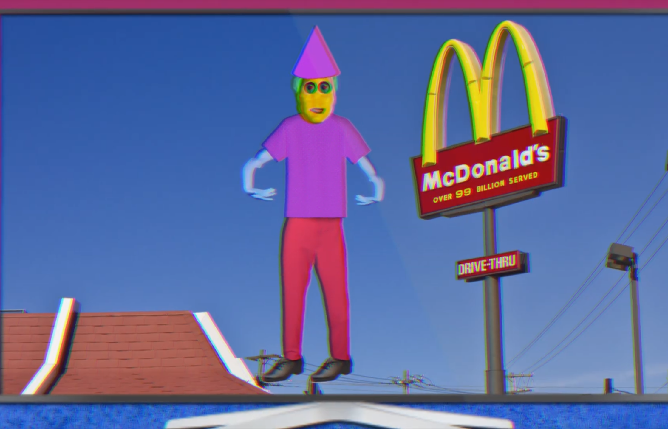 Man Wears Cone