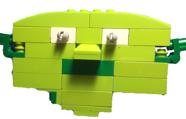 Lego Shrek flossing