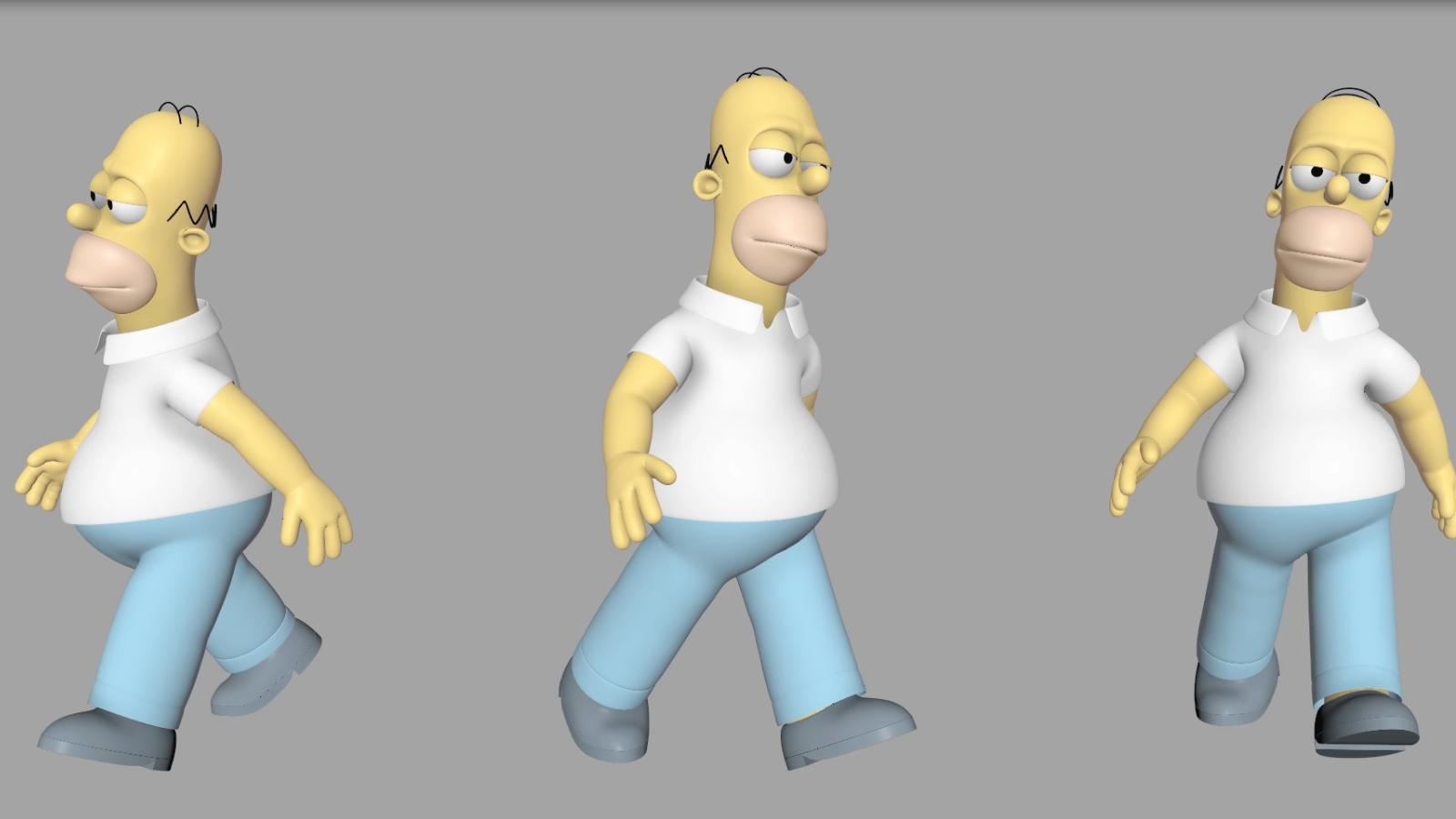 Homer Simpson Walk Cycle