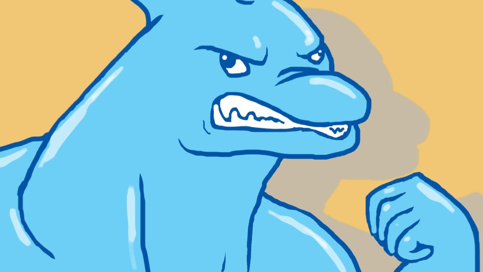 Dolphin mobile game SCREEEECH flip