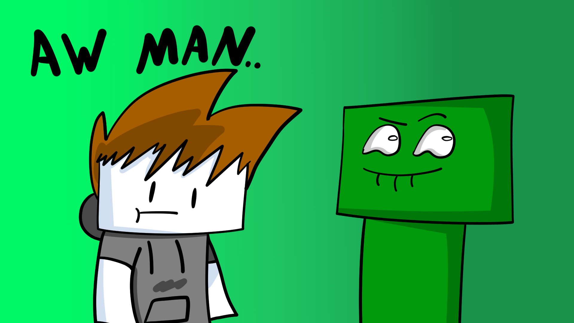 A Sad Minecraft Story (The Creeper got the Last Laugh)