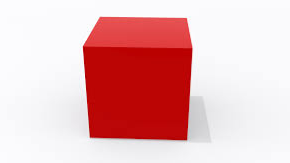 A small red cube