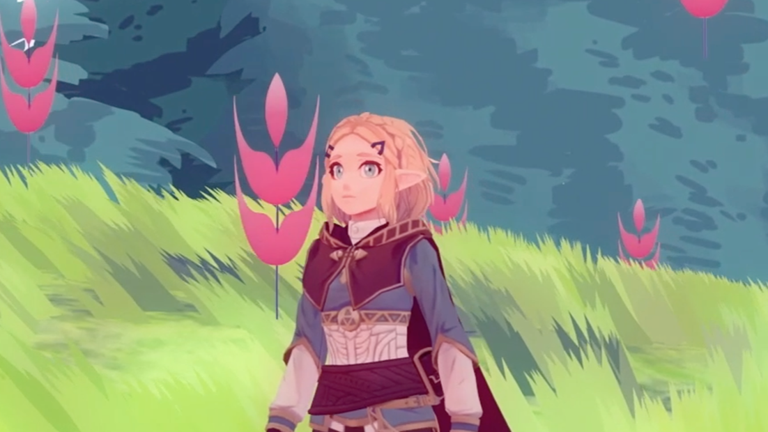 Zelda 3D Walk Animation Test | Cartoon Chill Animation