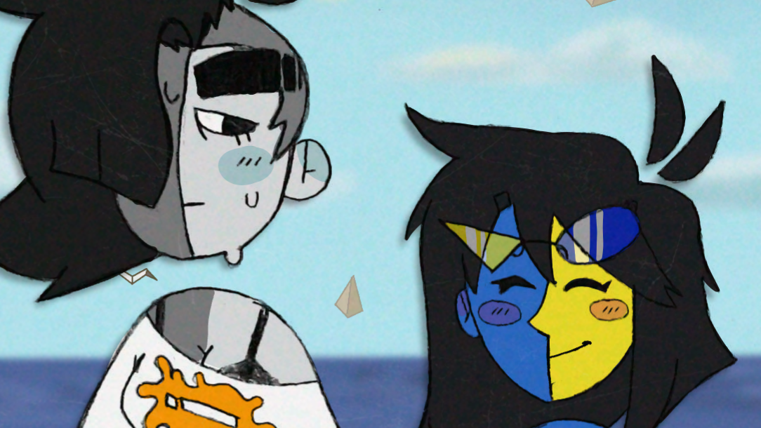 Ena and Moony Go to the Beach