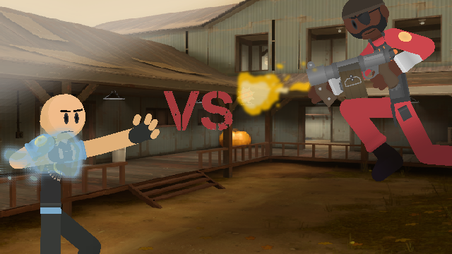 BLU Heavy VS RED Demoman