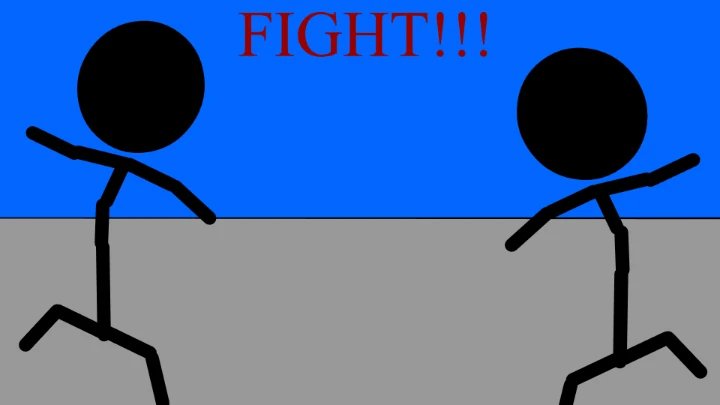 a short stick fight