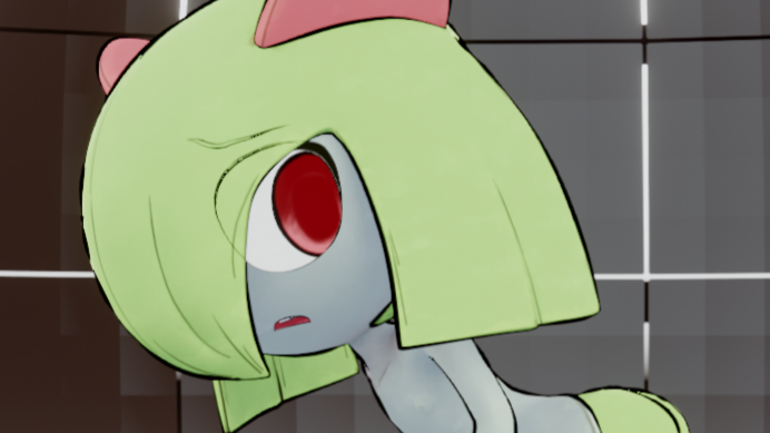 Kirlia Training in a pokeball