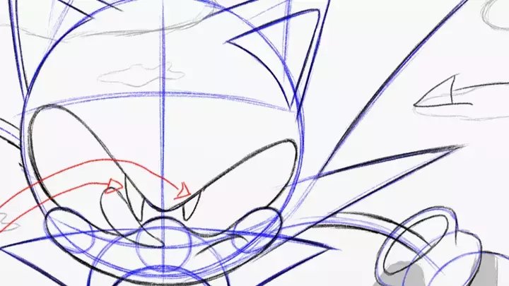 SONIC CD Ending - Rough Animation