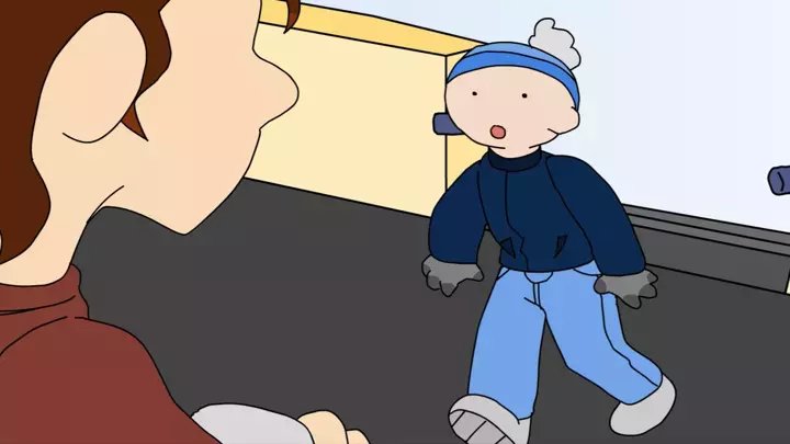 A Caillou scene