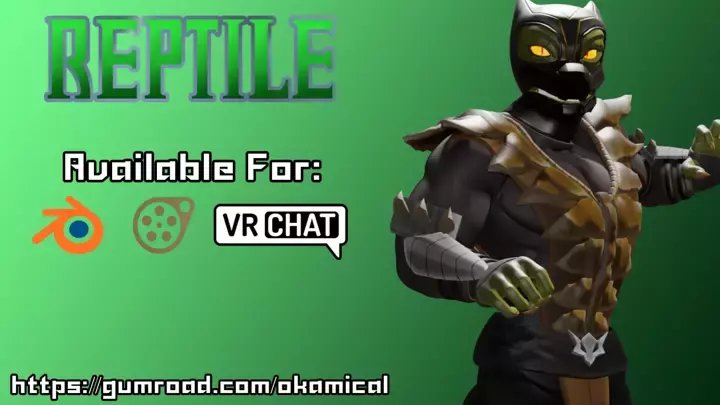 MK Reptile (Blender 3.0, VRChat, and SFM)