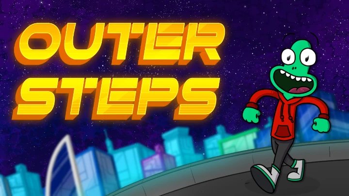 Outer Steps. A cartoon animation.
