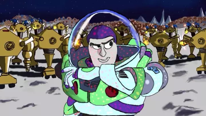 Toys Story 2 Buzz Opening clip in 2d