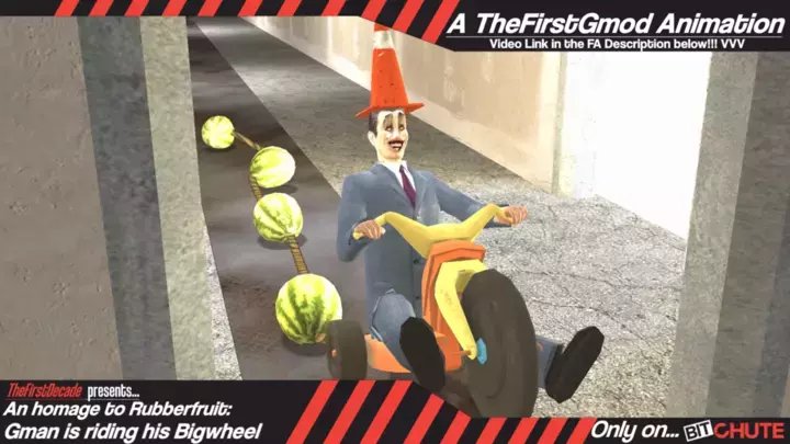 First video i made in Gmod: Gman rides his Bike