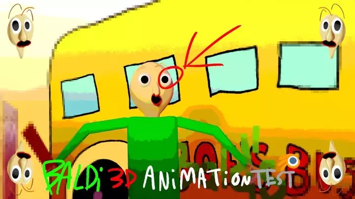 BALDI 3D ANIMATION TEST BLENDER