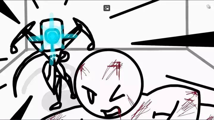 Stickman Fights: Whip Guy vs Robot