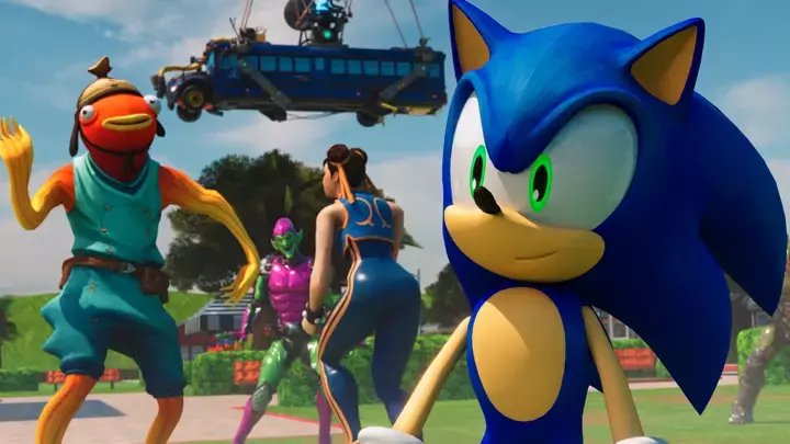 Sonic in Fortnite