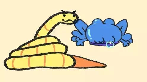 Snake baked a Hoecake