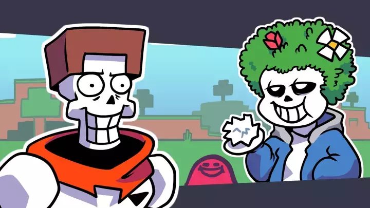 Sans Eats Bone Meal - Undertale x Minecraft