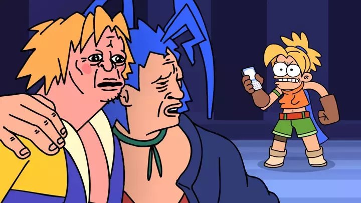 When the boss powers up (Final Fantasy X parody)