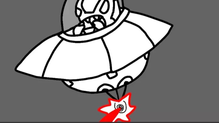 Aliens invade. (Test/teaser animation)