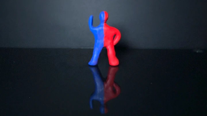 Satisfying Color Mix #2 Purple : Morphing Claymation