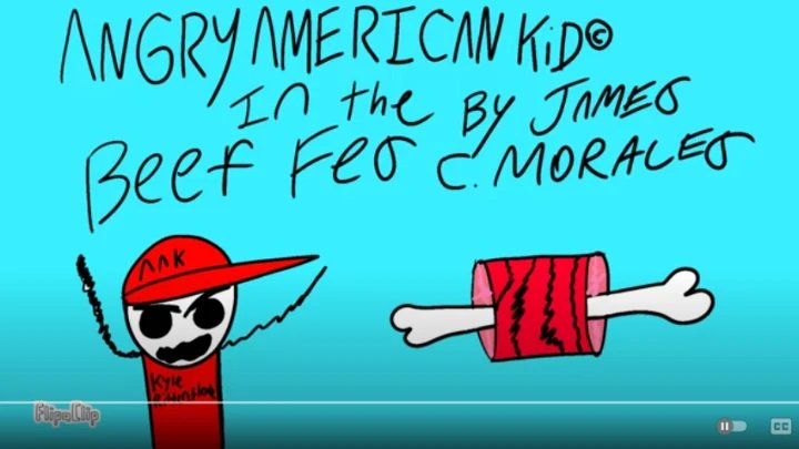 Angry American Kid in Beef Fair by James C. Morales