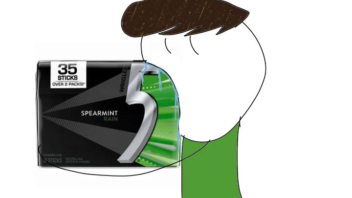 How it feels to chew 5 gum