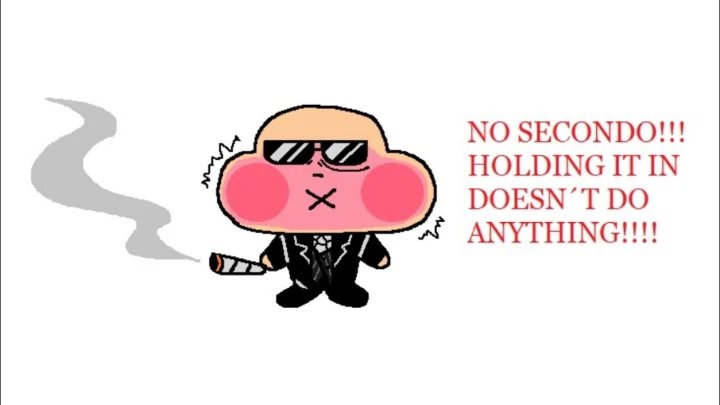 "NO SECONDO!!! HOLDING IT IN DOESN'T DO ANYTHING!!!!😤😤🤬🤬🙄🙄"