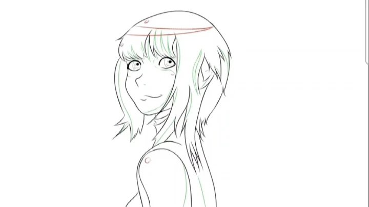 First, person blink animation