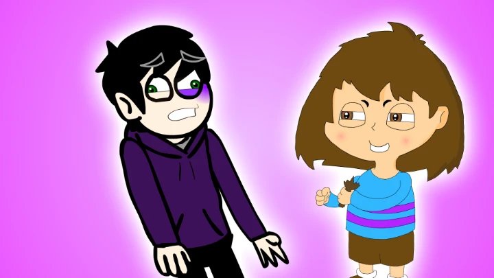 Story Of Divorced 2 - Mike Gets Hit By A Bottle From Frisk (SOU Animation)