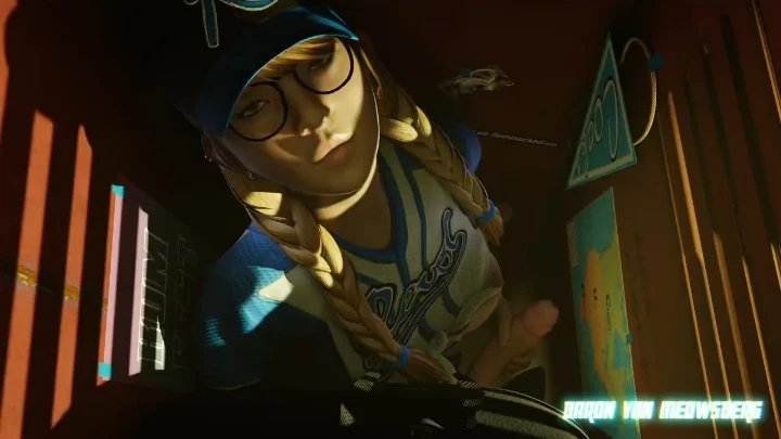 Alex Chen locker handjob