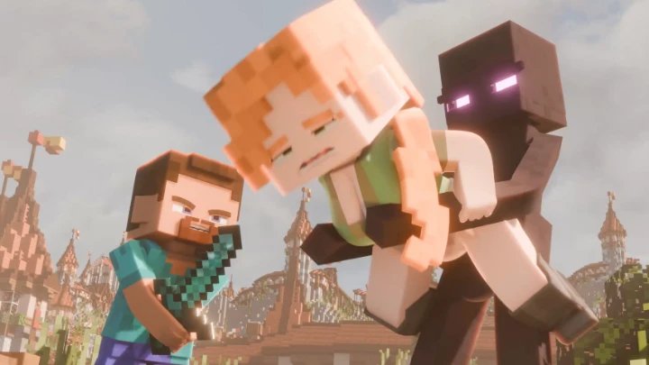 STEVE ADVENTURES : ENDERMAN X ALEX