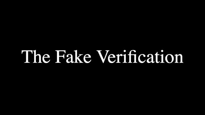 The Fake Verification