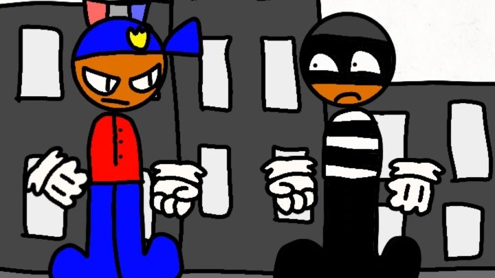 Harry polícia e Billy ladrão