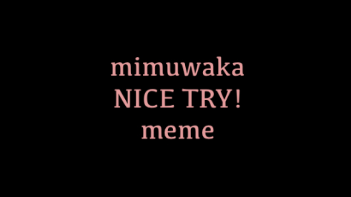 mimuwaka nice try meme :3